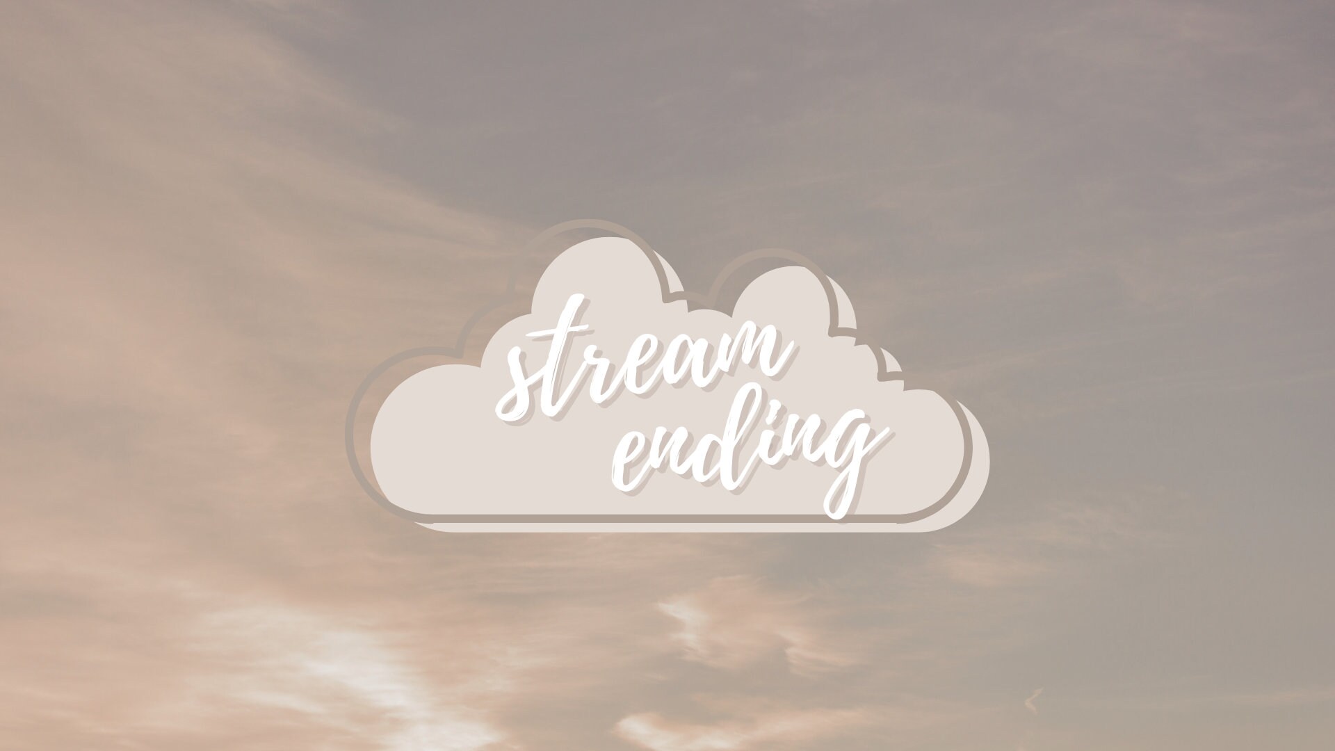 Cozy Cloud Animated Twitch Scenes/overlays Cute/cozy/aesthetic starting ...