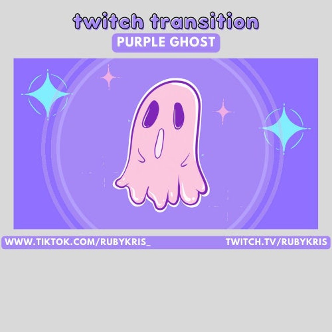 Purple Ghost Twitch Stinger Transition | Animated Halloween Scene (MP4) - Etsy