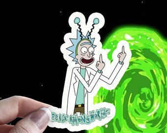 Home & Living Rick Sanchez- Peace among worlds -Machine Embroidery ...