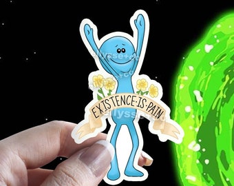 Existence is Pain Sticker - Etsy