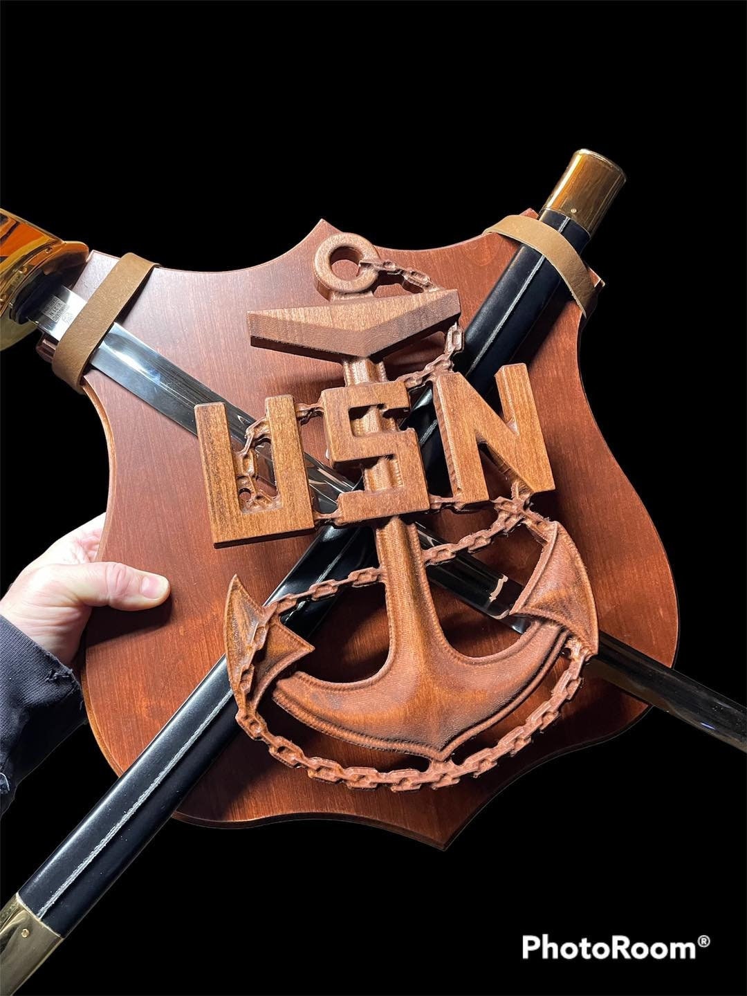 US Navy CPO Cutlass Holder - Etsy