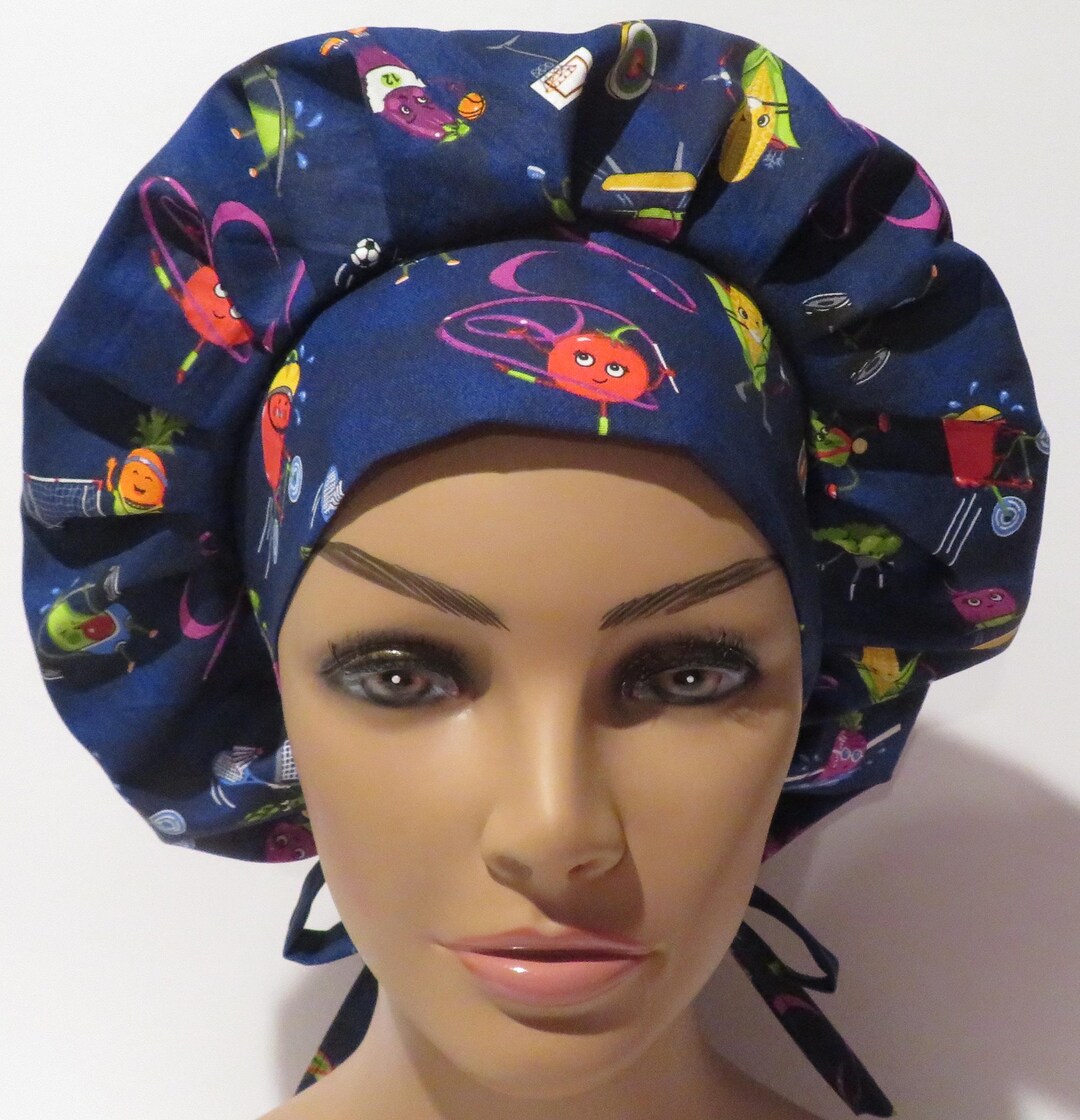 CHEFS Vegetable Cute Design Hats, Bouffant Hats, Cute Vegetable Design ...