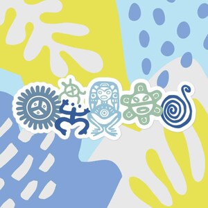 Taino Spirit Sticker Set | Calcomanía Espíritu Taíno | Bubble-free ...