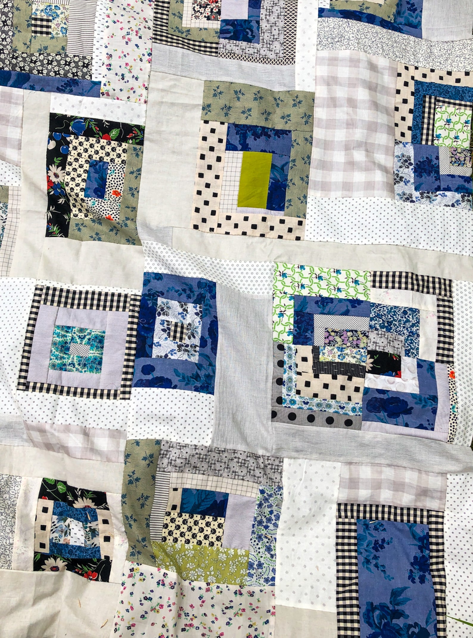 The Lockdown Blues PDF Pattern Patchwork Quilt - Etsy