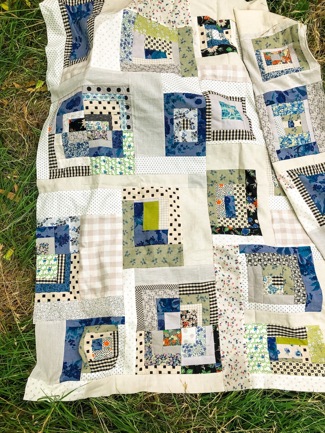 The Lockdown Blues PDF Pattern Patchwork Quilt - Etsy