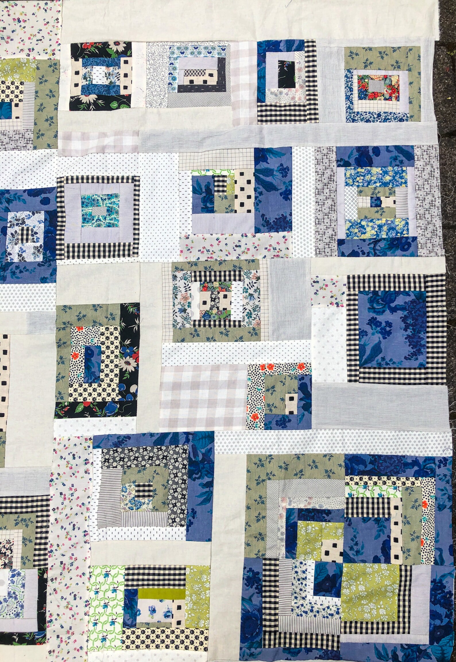 The Lockdown Blues PDF Pattern Patchwork Quilt - Etsy