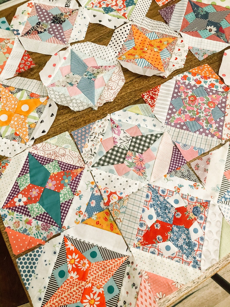 Kismet Kiss Quilt - PDF Patchwork Quilt Pattern - Hand Piecing - Etsy
