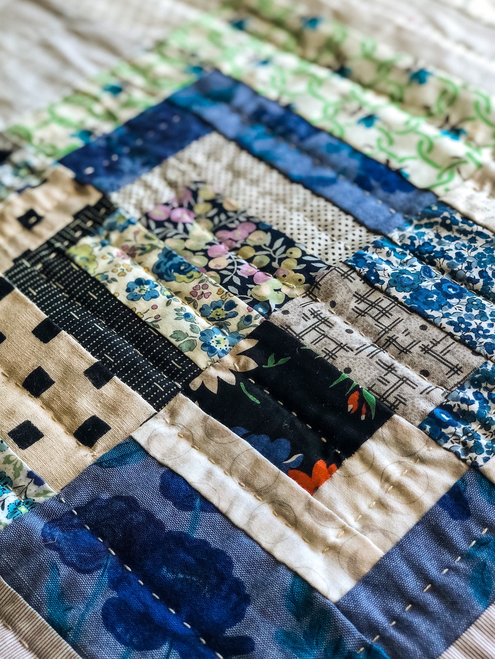 The Lockdown Blues PDF Pattern Patchwork Quilt - Etsy