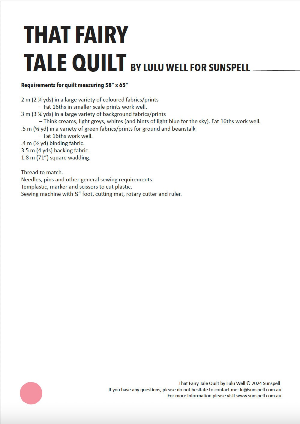 That Fairy Tale Quilt - PDF Patchwork Quilt Pattern - Hand Piecing - Etsy