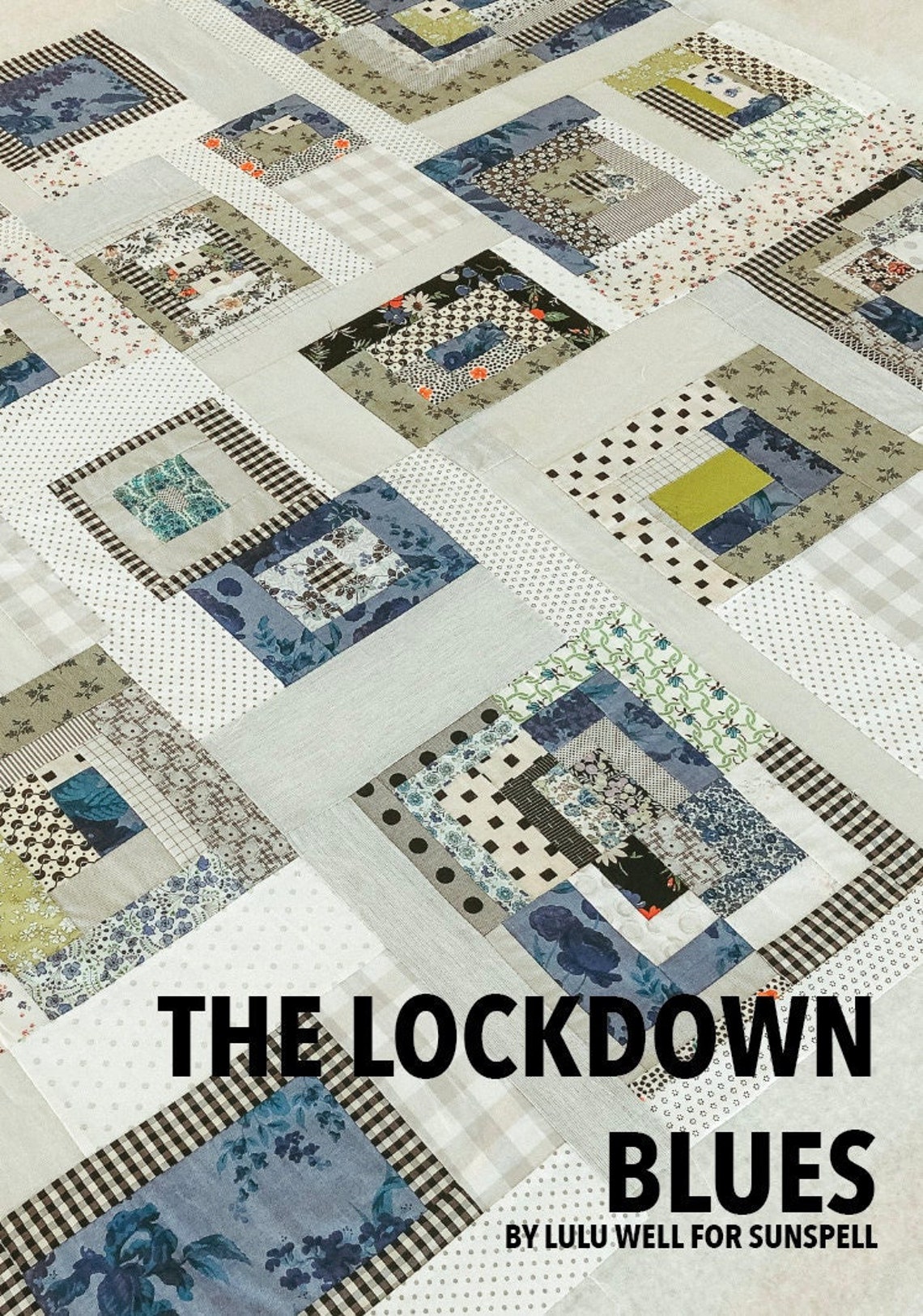 The Lockdown Blues PDF Pattern Patchwork Quilt - Etsy