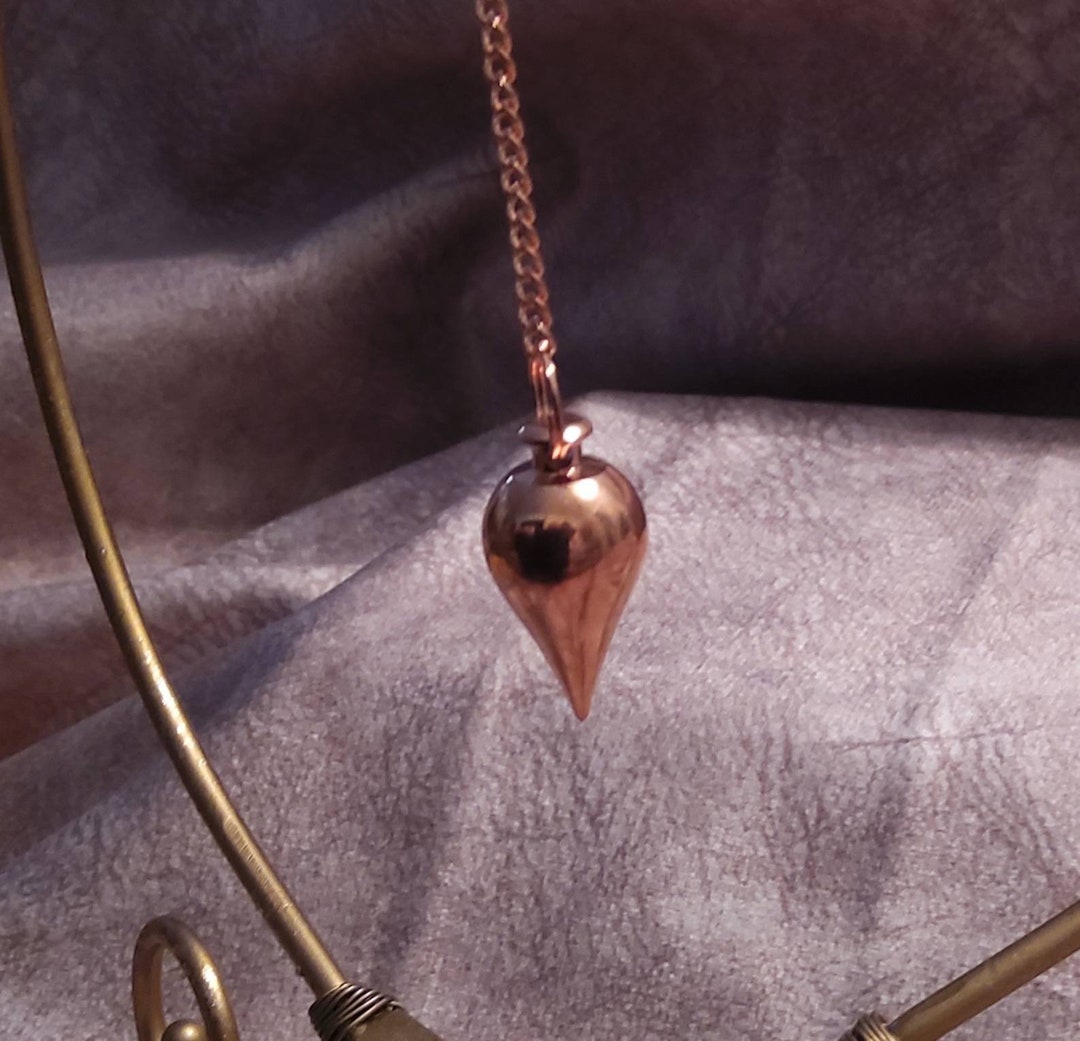 Rose Gold Teardrop Pendulum/ Silver - Etsy