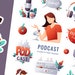 Podcast Stickers. Printable Stickers. Radio Broadcast - Etsy