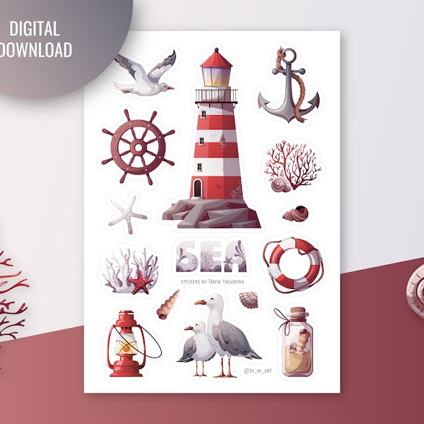 Nautical Sticker - Etsy