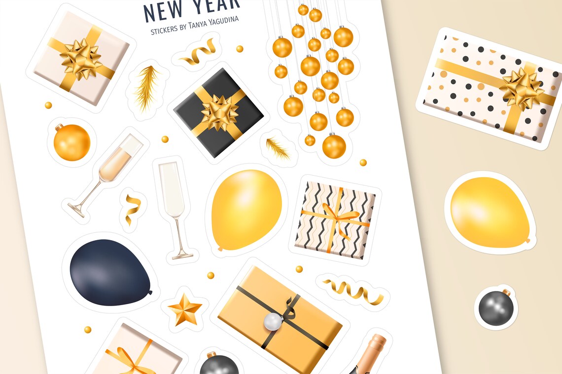 Christmas Sticker Bundle Bullet Journal Digital Planner. - Etsy