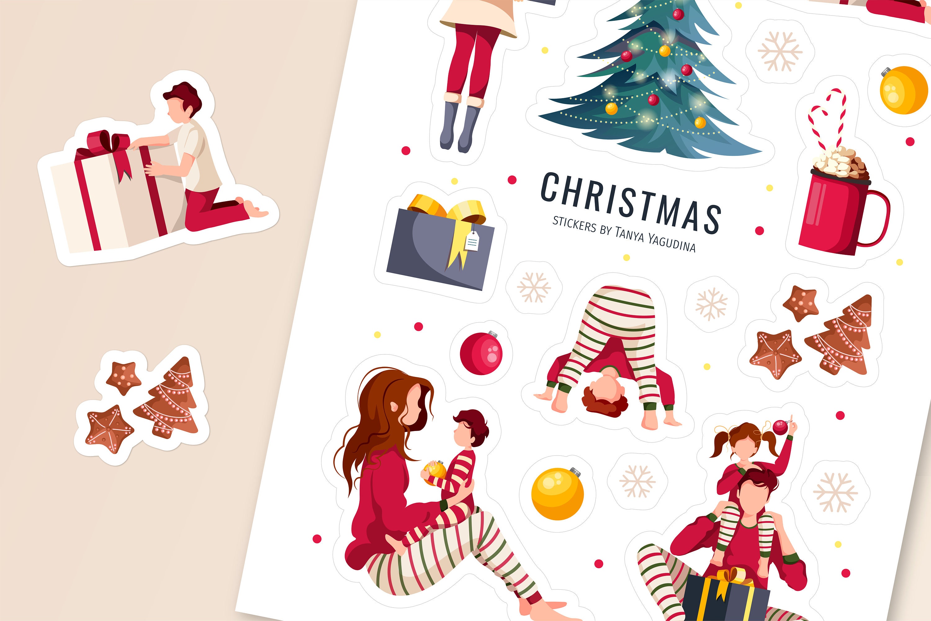 Christmas Sticker Sheet Bullet Journal, Digital Planner. Printable ...