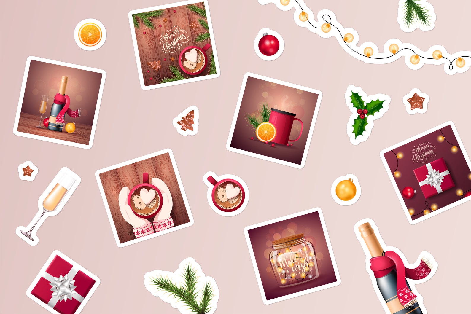 Christmas Sticker Bundle Bullet Journal, Digital Planner. Printable ...