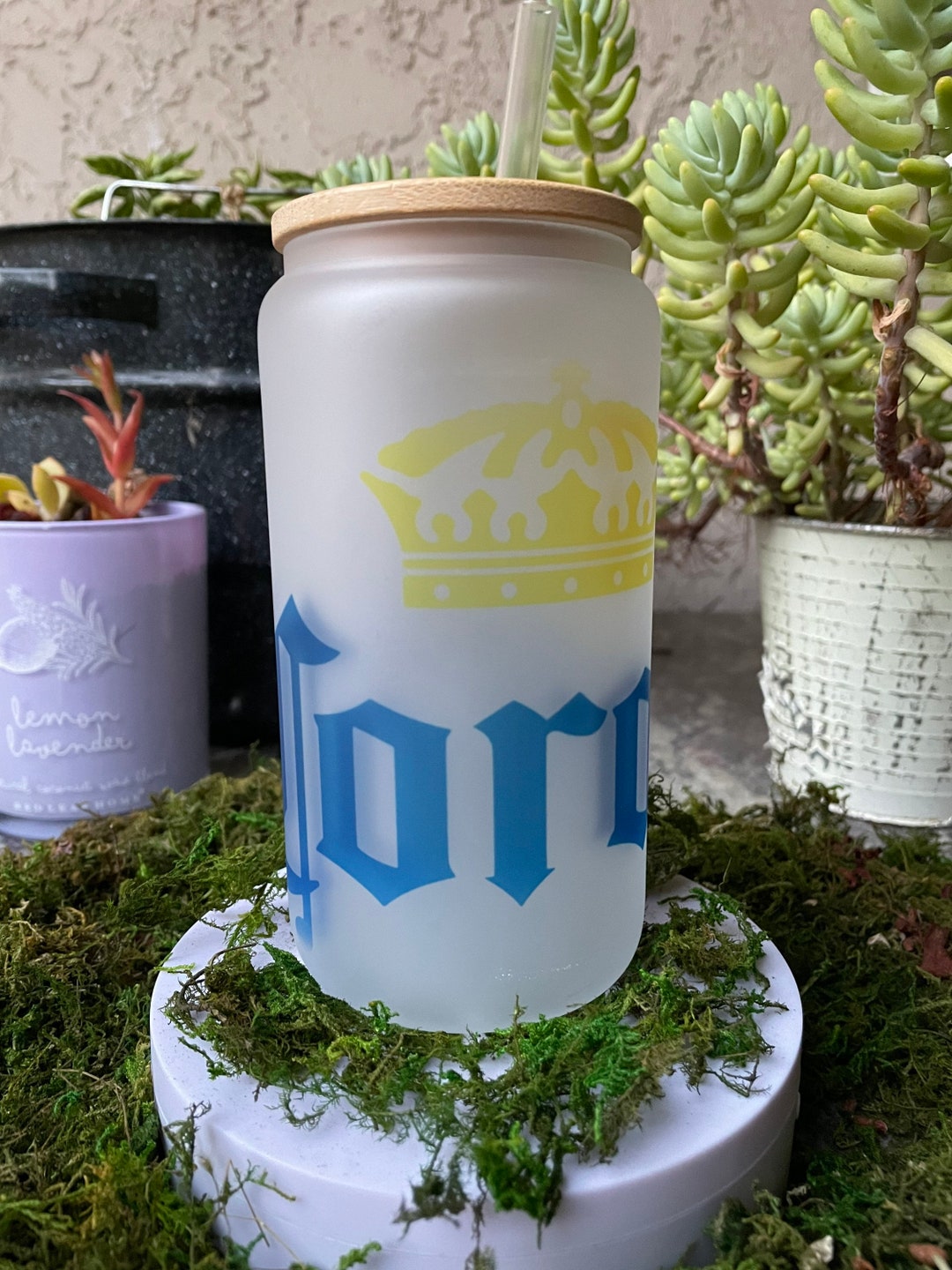 16 Oz. Frosted Sublimation Libbey Beer Glass With “corona” - Etsy