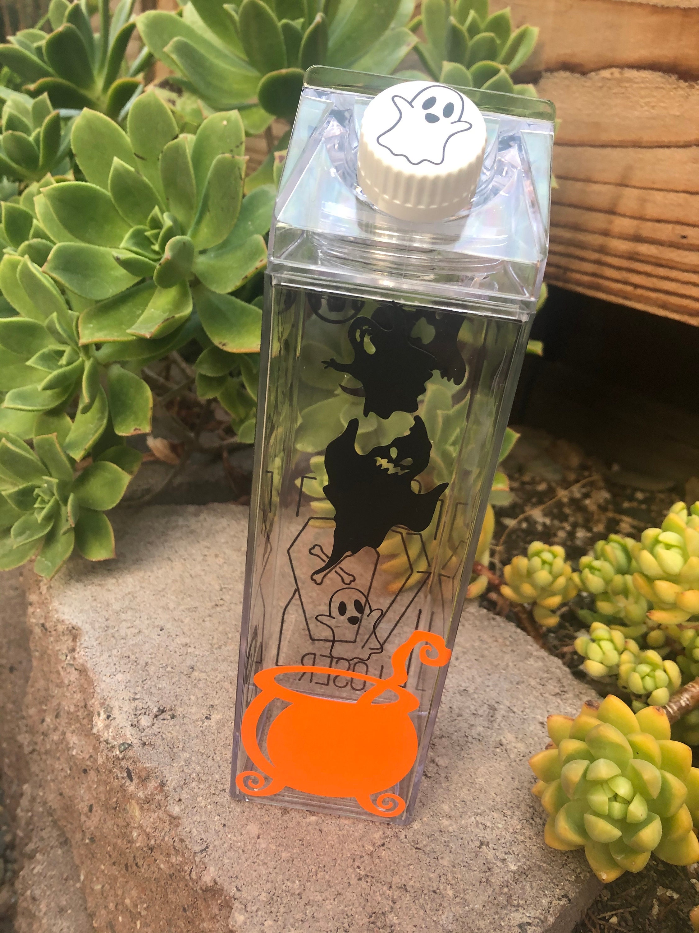 Spooky milk carton water bottle Can be personalized or fully | Etsy