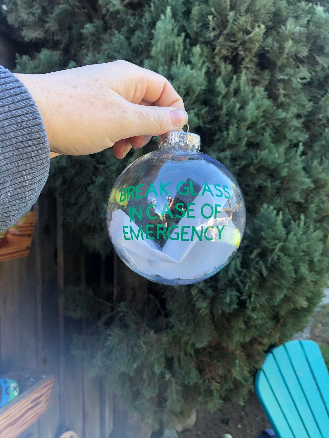 Holiday Ornament “in Case of Emergency Break Glass” Toilet Paper ...