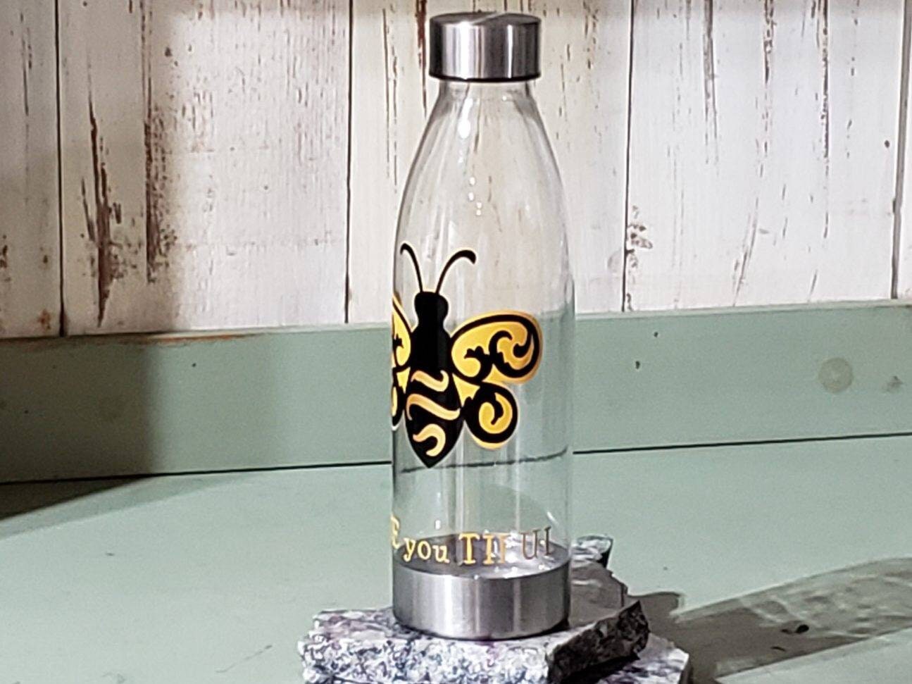 Stainless Steel and Plastic Waterbottles with cute sayings | Etsy