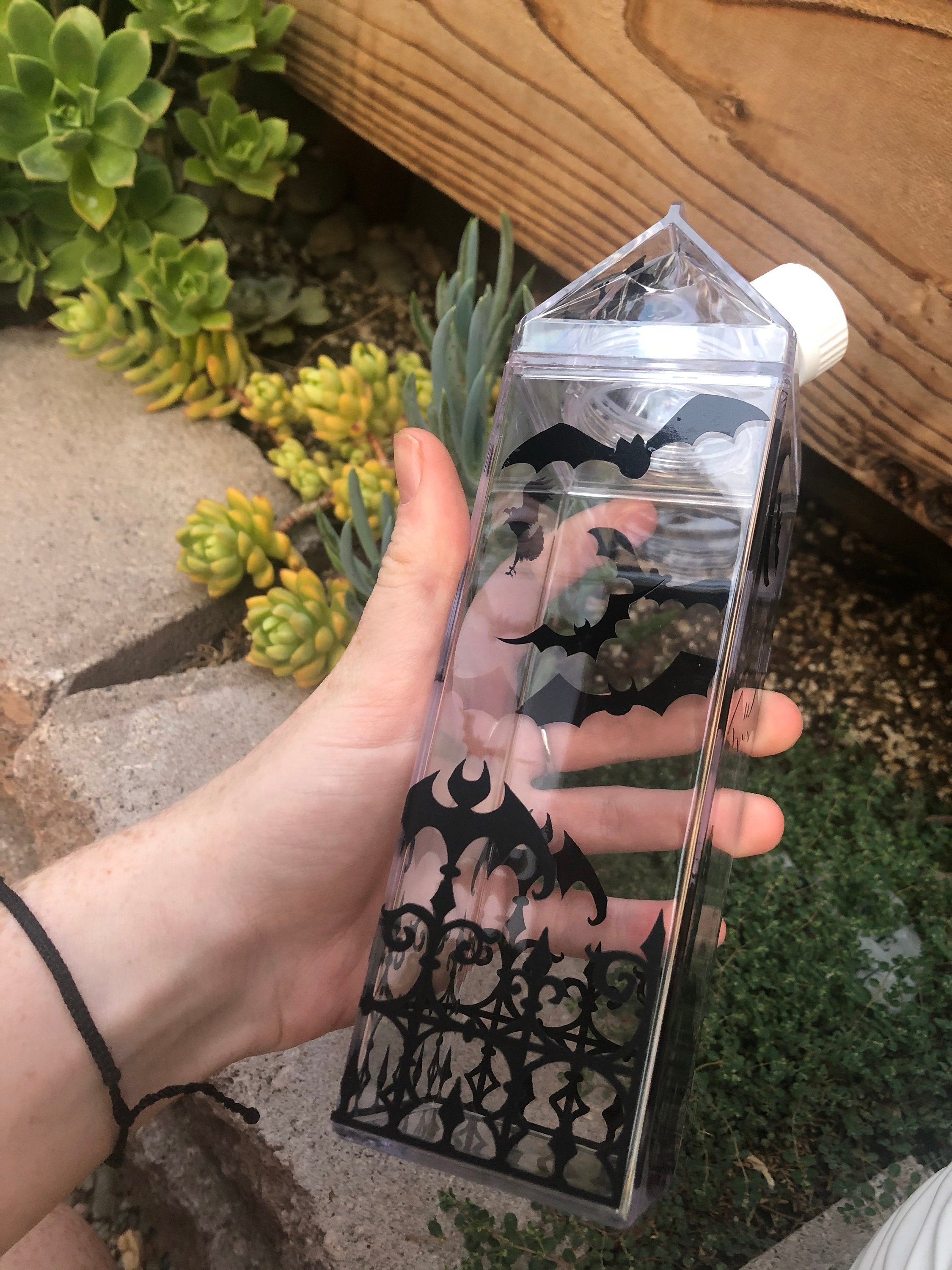 Spooky milk carton water bottle Can be personalized or fully | Etsy