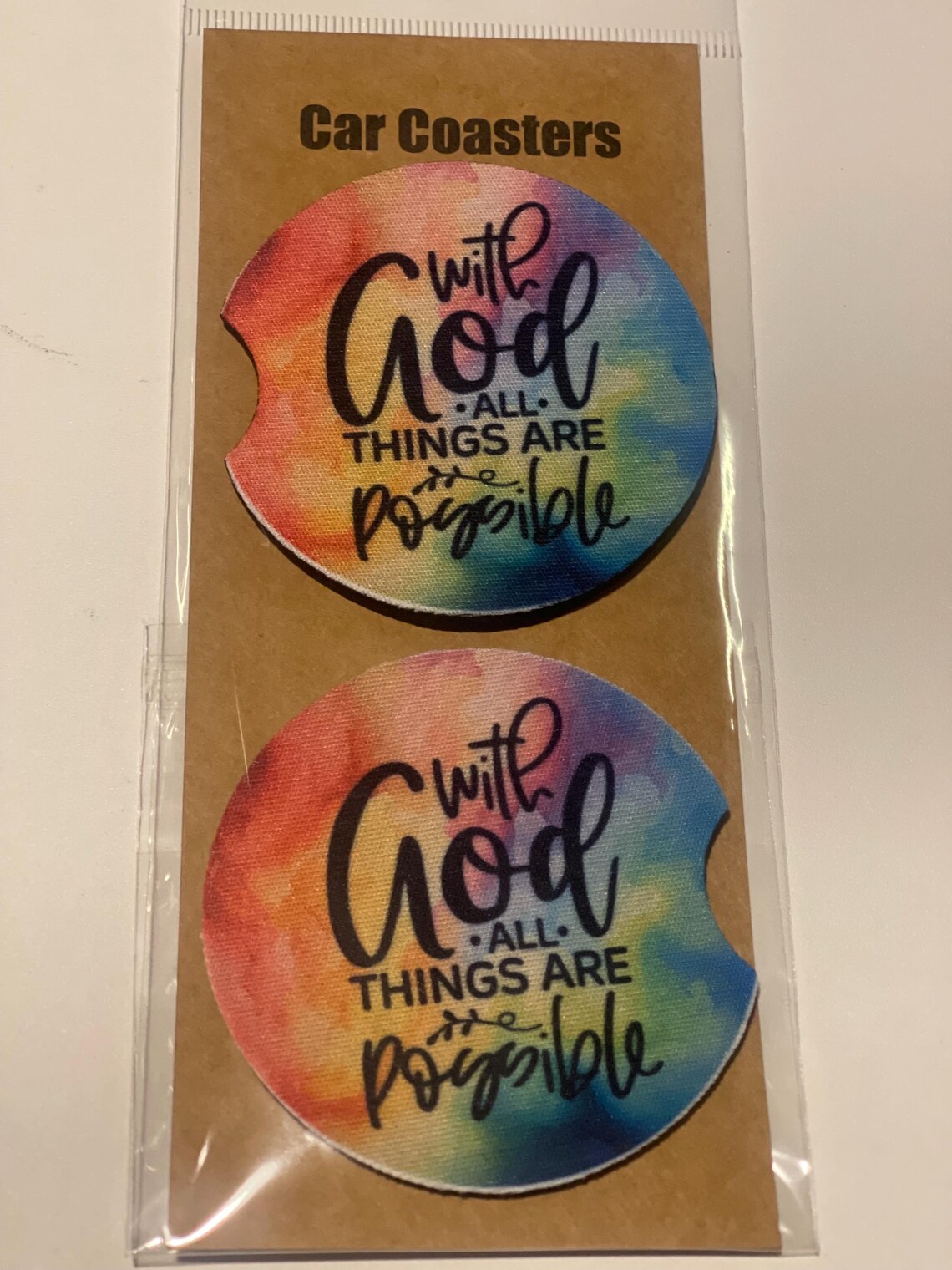 Car Coaster, Christian Car Coaster, Faith Car Coaster, Bible Verse Car ...