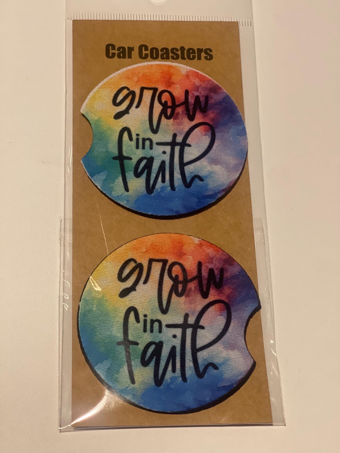 Car Coaster, Christian Car Coaster, Faith Car Coaster, Bible Verse Car ...