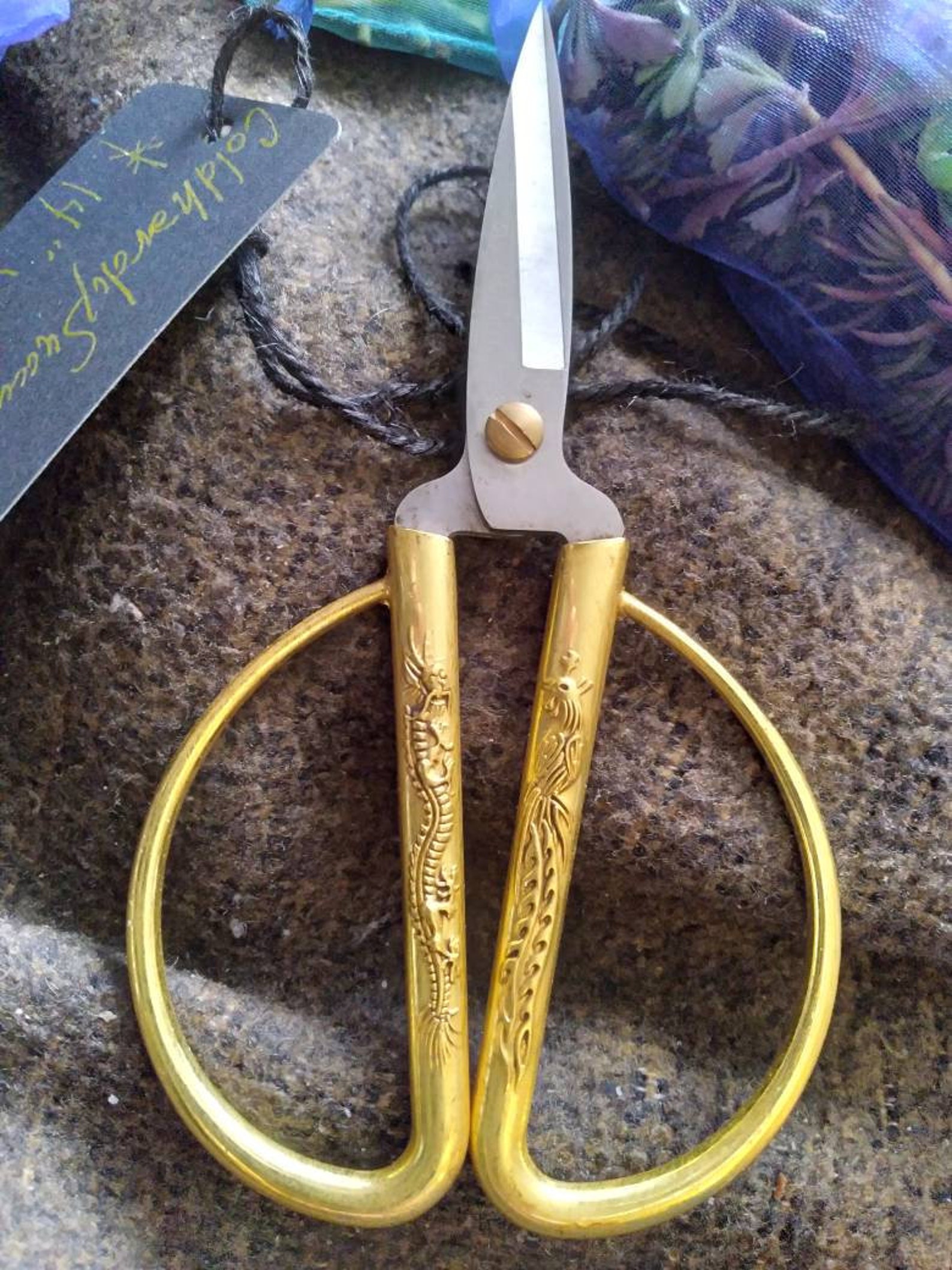 Succulent pruning shears brass and SS | Etsy