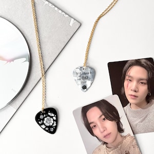 D-DAY Guitar Pick Necklace Agust D / Suga Tour Stainless Steel or Gold ...