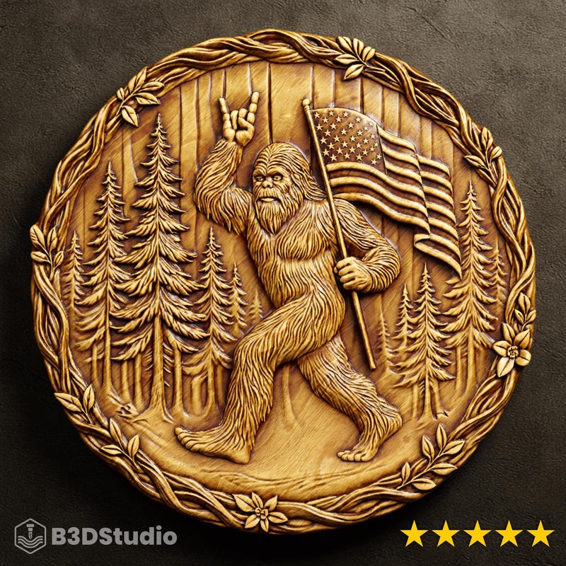 Bigfoot 3d Print File - Etsy