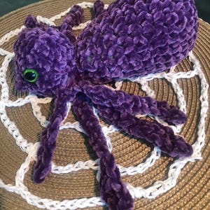 Purple Spider Plushie- Handmade- Crochet - - Etsy