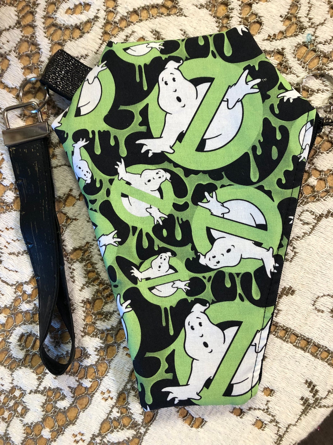Ghost Coffin Wallet Handmade Vinyl and Cotton Fabric - Etsy