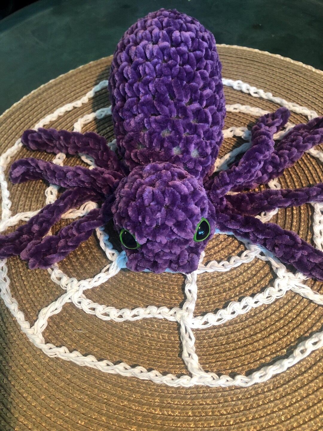 Purple Spider Plushie- Handmade- Crochet - - Etsy
