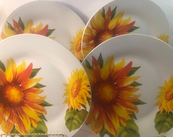 Sunflower Ceramic Plates | Etsy