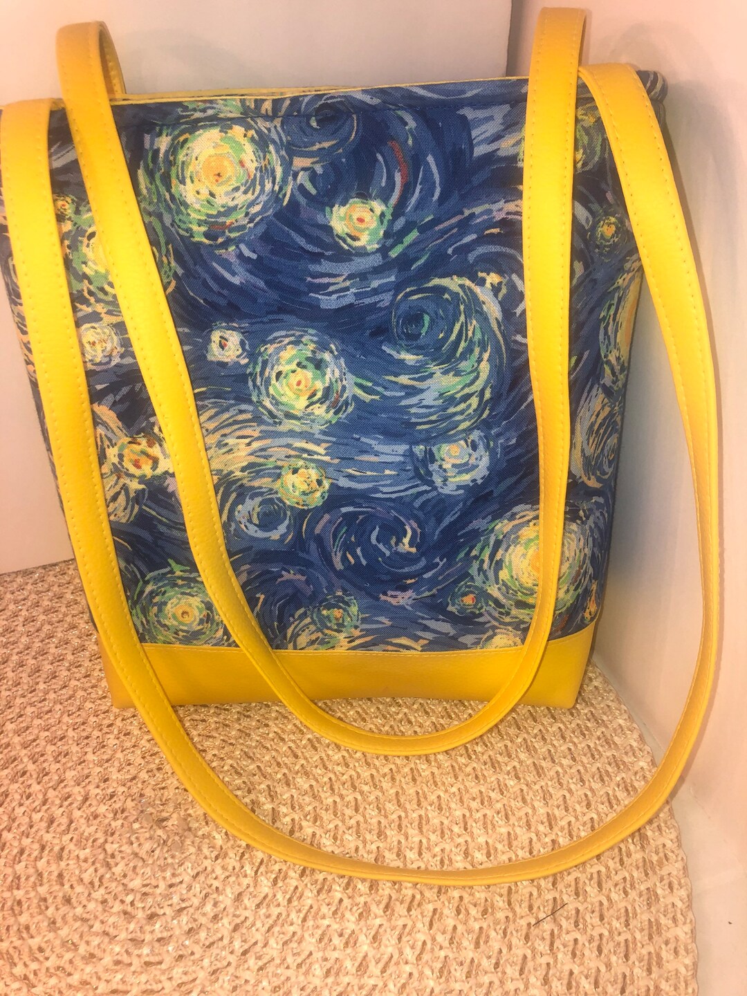 Van Gogh Shoulder Vinyl Strap Purse Handmade, Cut and Design by Me ...