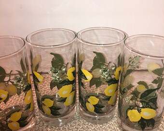 Lemon Glassware - Etsy