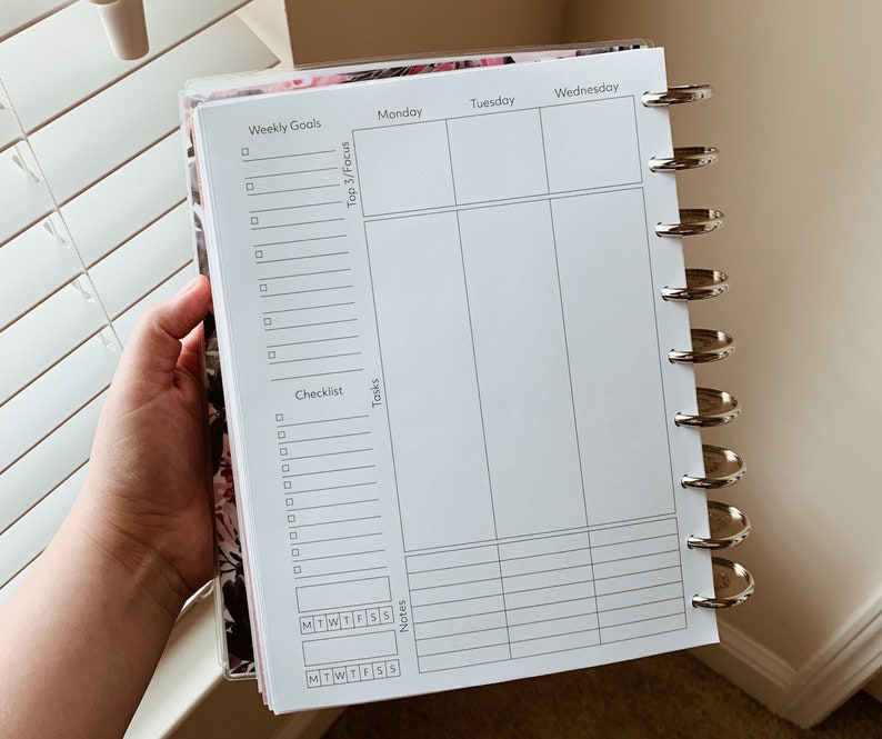 Undated Weekly Planner | Weekly Layout | Planner Printables | Classic ...