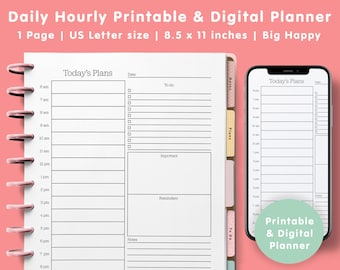 Weekly Planner Pages US Letter Size 8.5 X 11 Inches and - Etsy