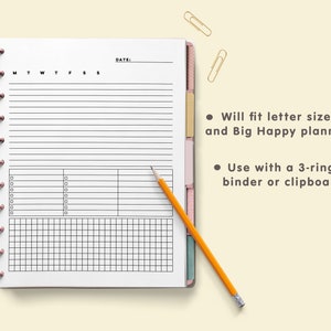 Daily Schedule Planner | Undated Weekly Planner | Daily Planner Pages ...