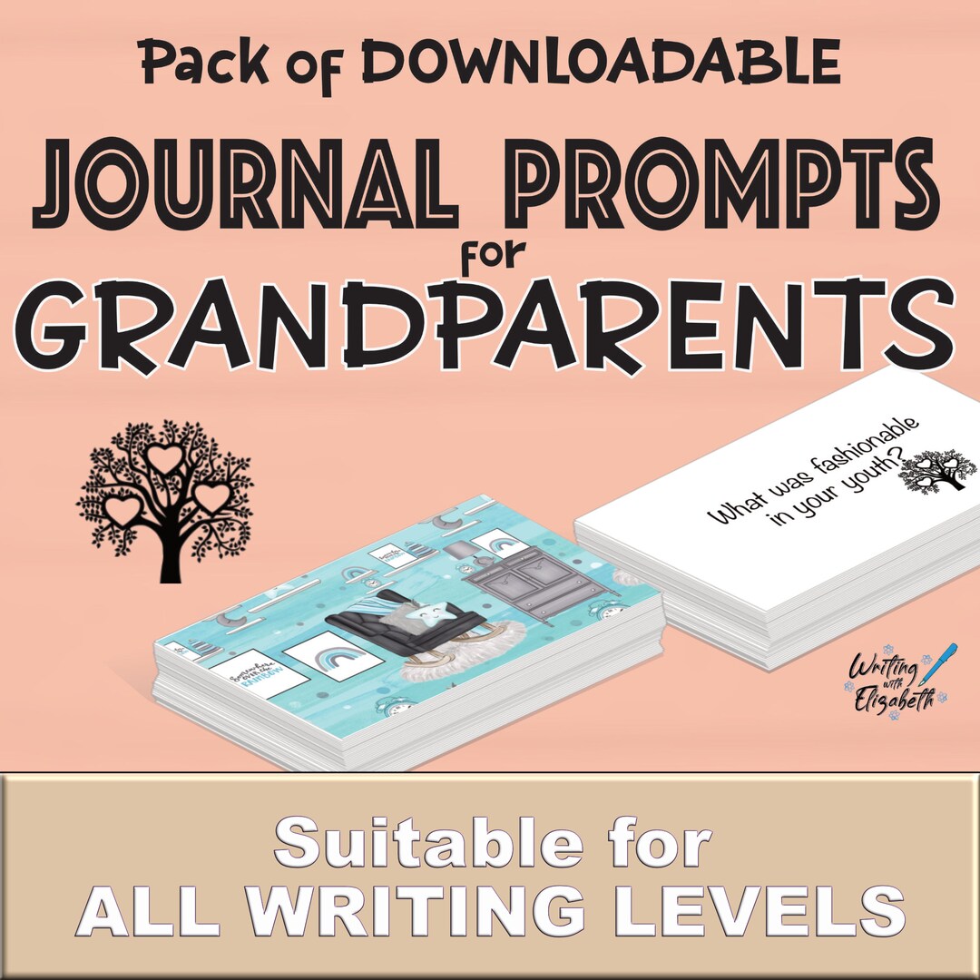 Autobiography Journal Writing Prompts for Grandparents. Instantly ...