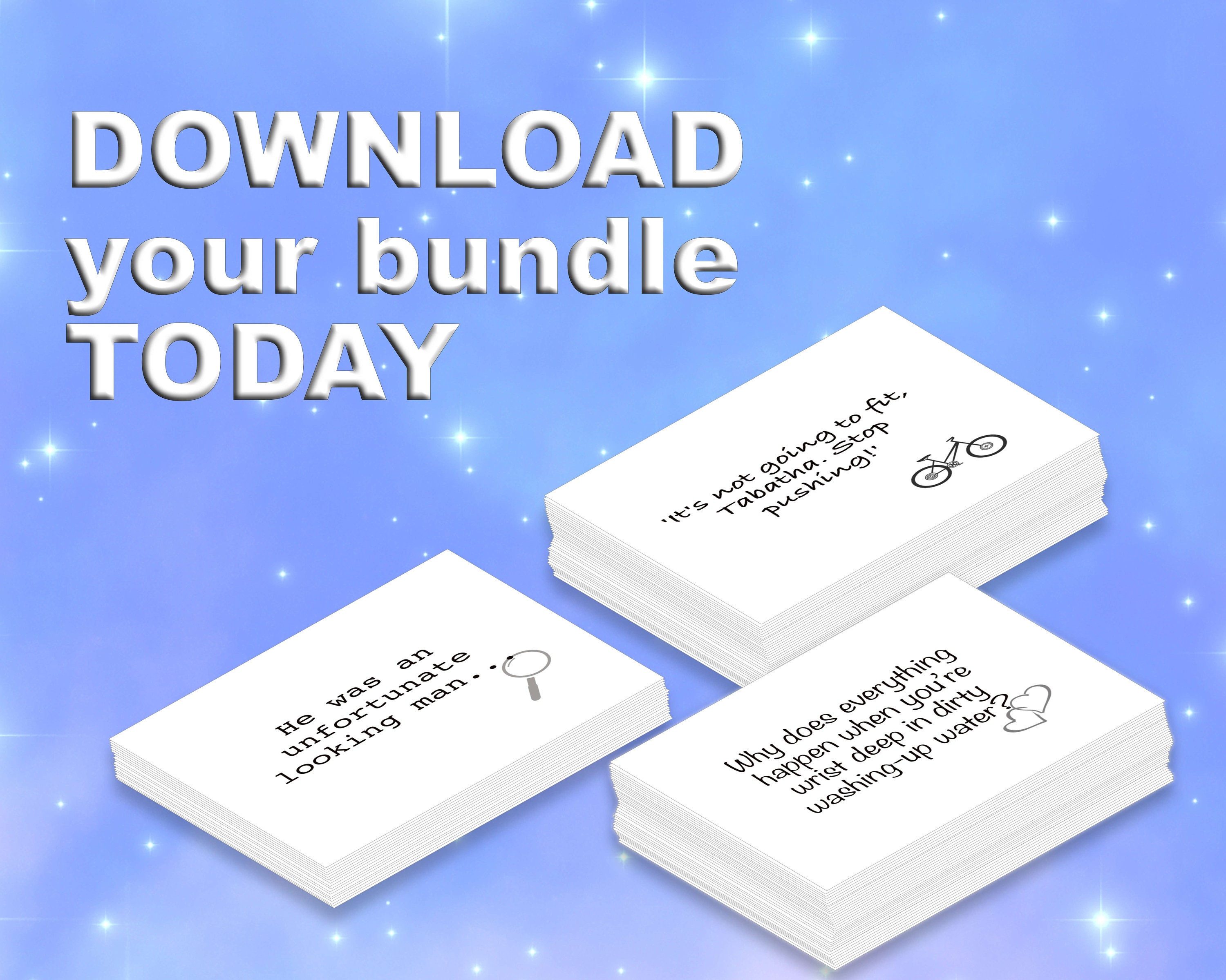 Writing Prompt Cards, Downloadable, Writing Tools, Creative Writing ...