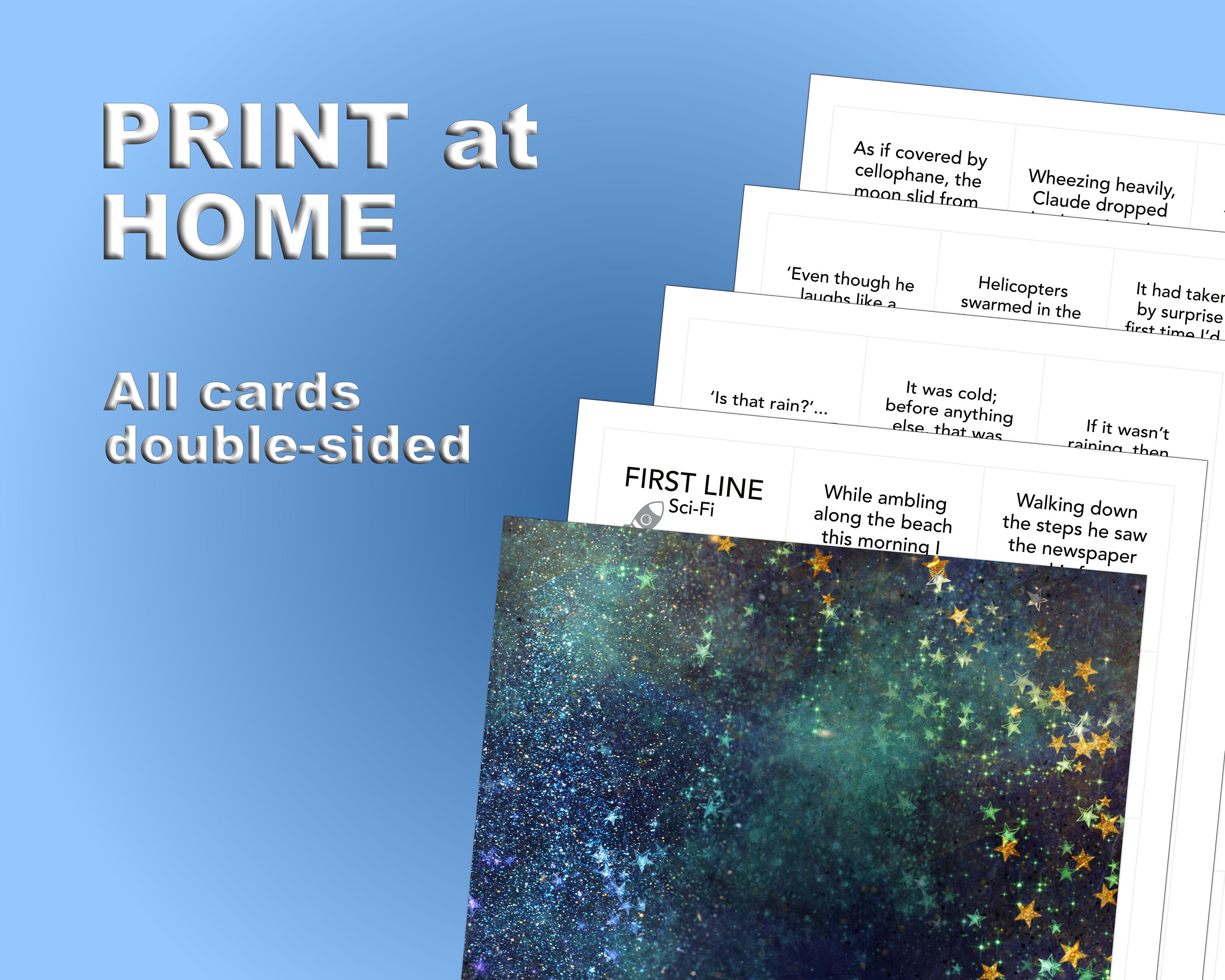 Writing Prompts, Sci-fi, Story Starters, Instantly Downloadable, Gifts ...