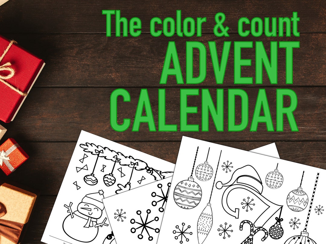 Printable Advent Calendar and Christmas Activity Sheet Placemat ...