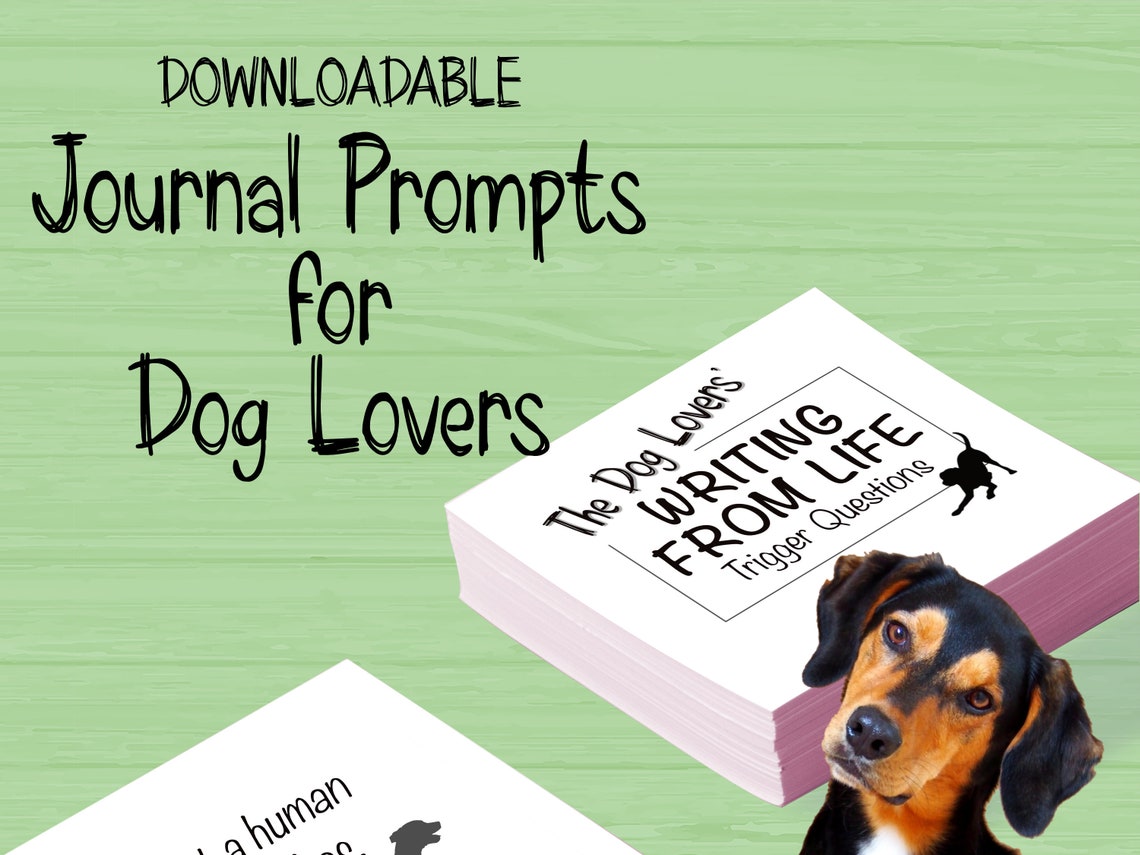 Dog Journal Writing Prompts Dog Lover Dog Memory Book | Etsy