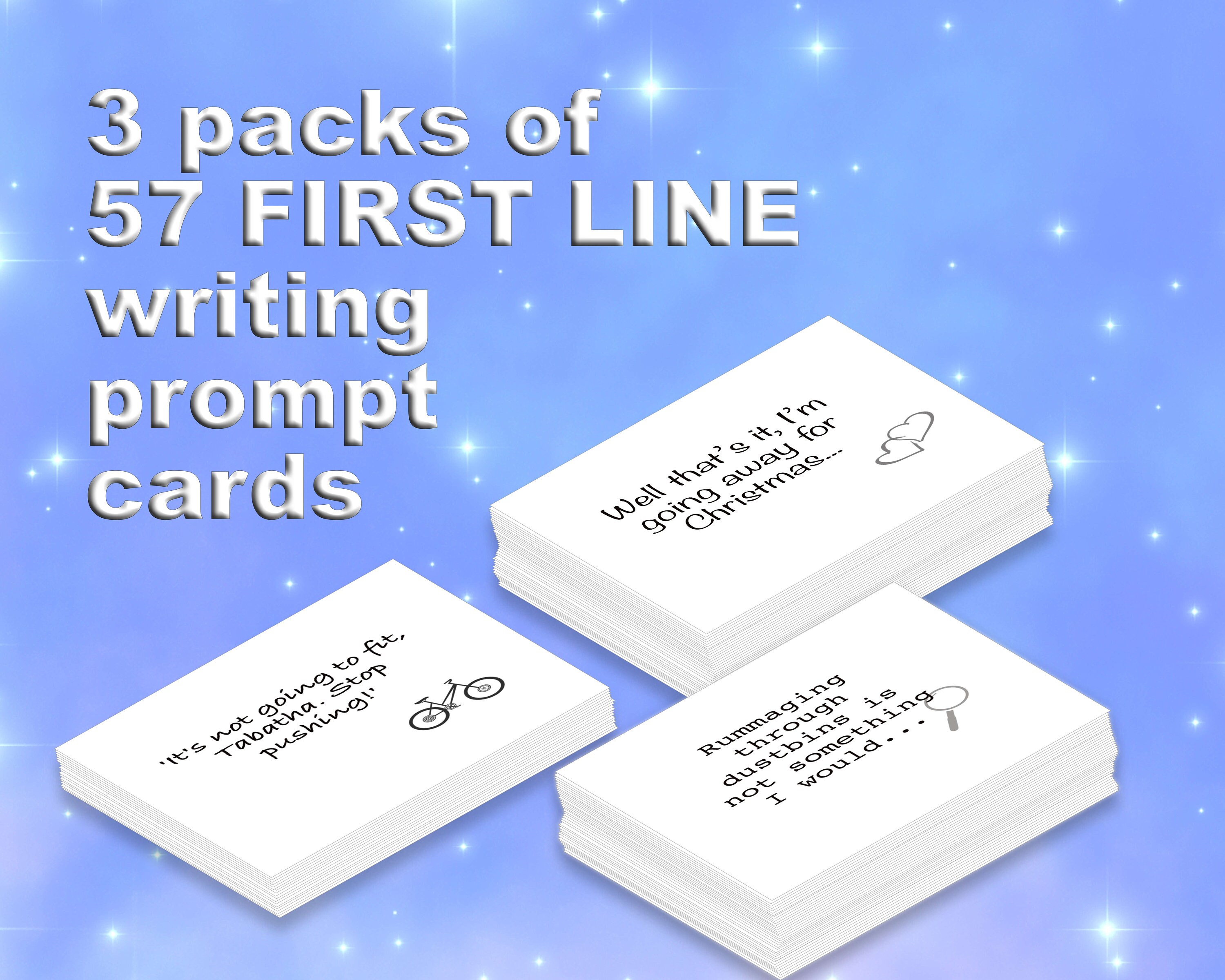Writing Prompt Cards, Downloadable, Writing Tools, Creative Writing ...