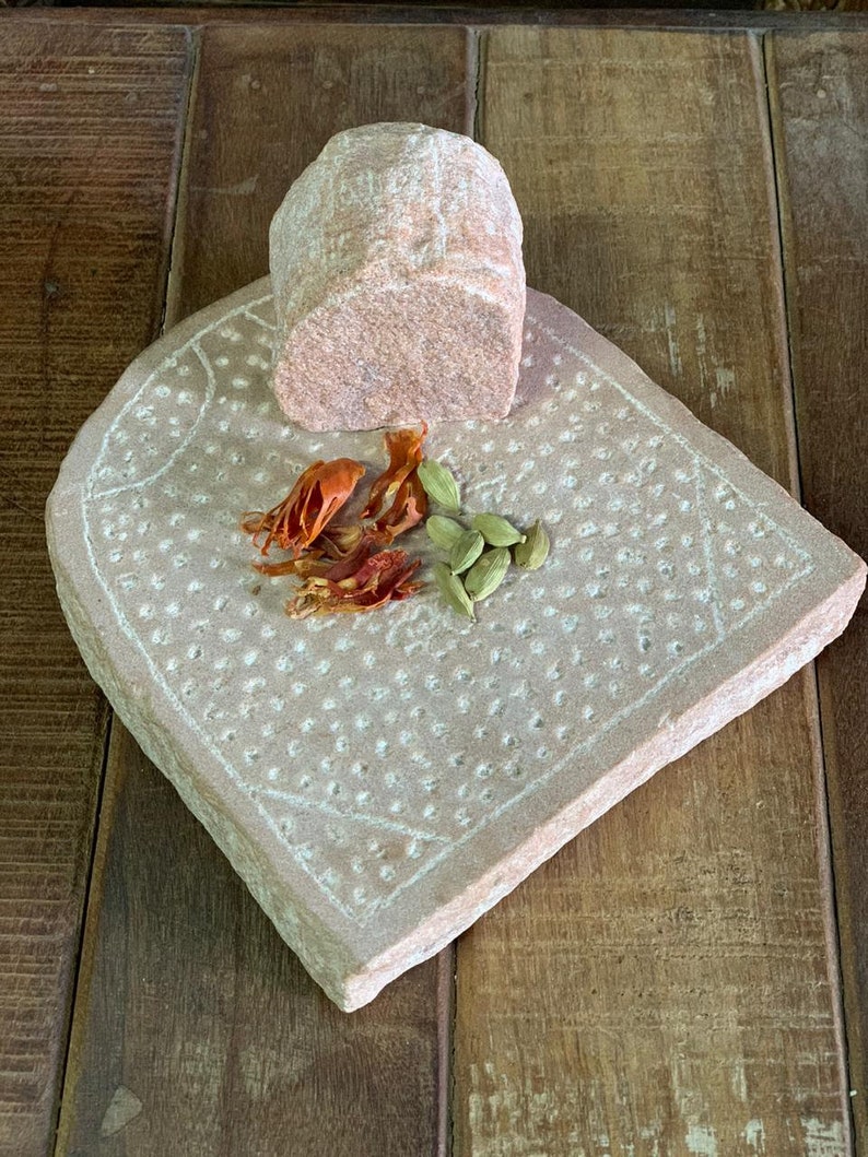 Stone Silbatta Sil Batta Portable Ammikallu or Grindstones | Etsy