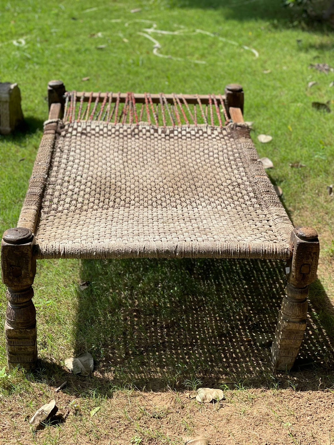 Wooden Charpai bed Indian bed Indian day bed jhula bed Rpe | Etsy