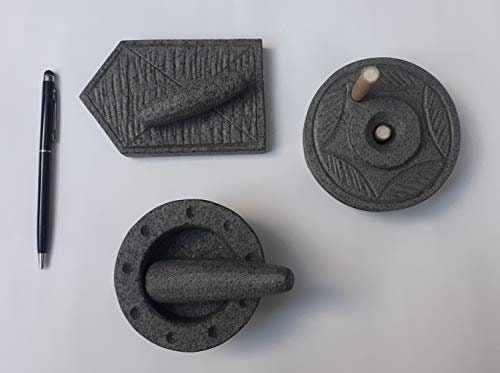 Stone Silbatta Sil Batta Portable Ammikallu or Grindstones | Etsy