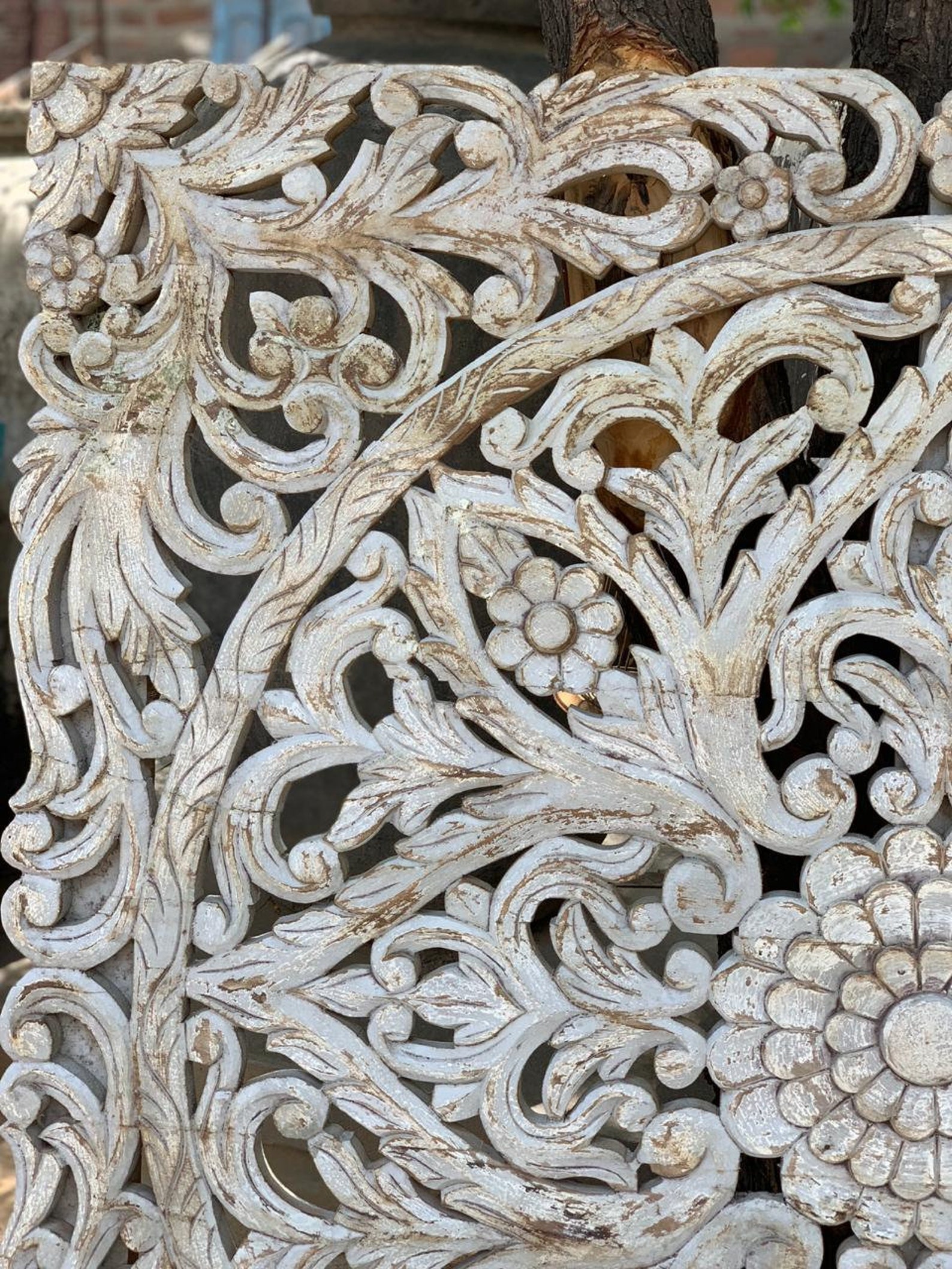 Wooden carved exclusive jali panel/ Wooden carved beautiful | Etsy