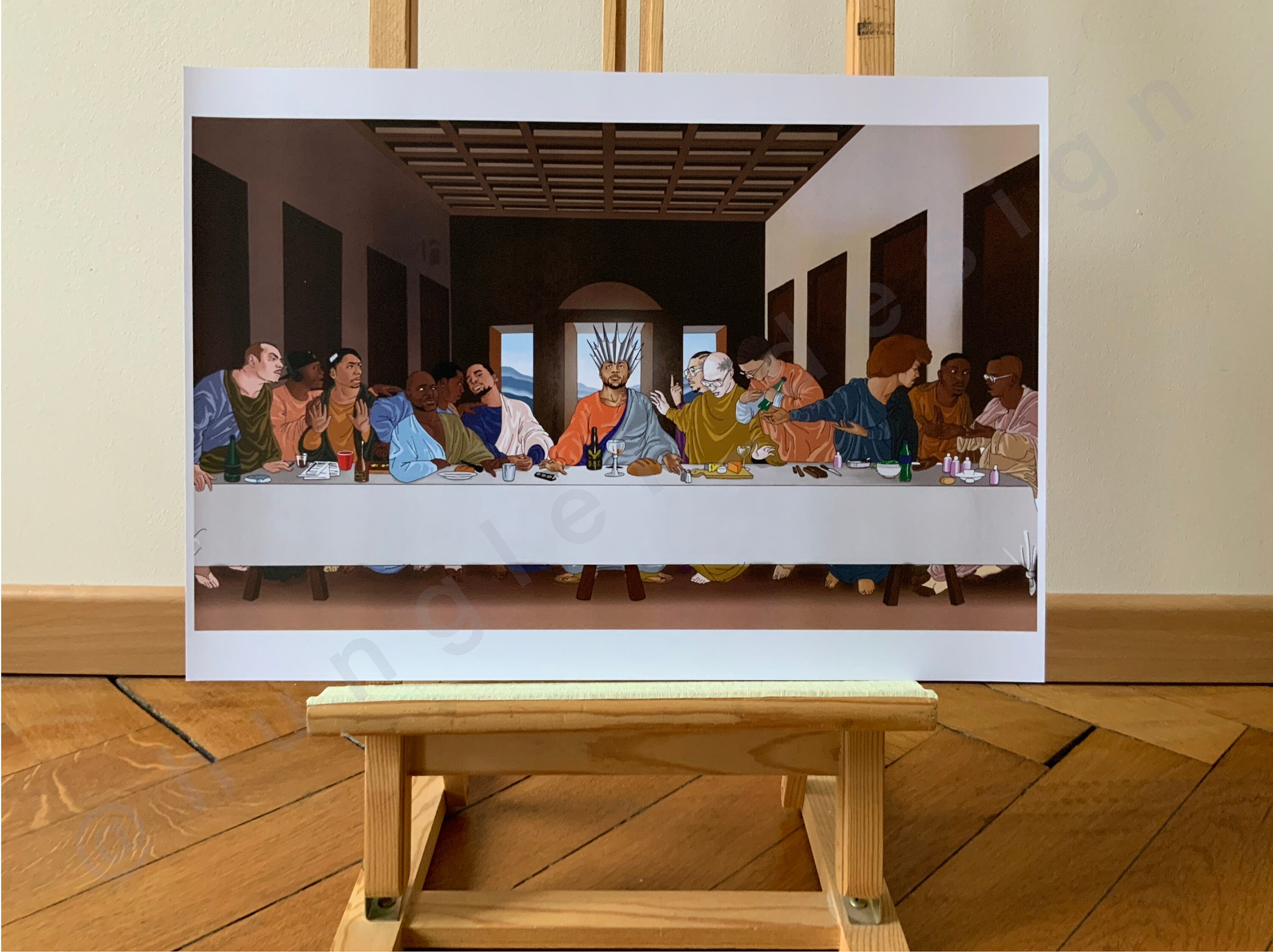 The Last Supper Da Vinci Booba Rap Hip-hop Misappropriation - Etsy